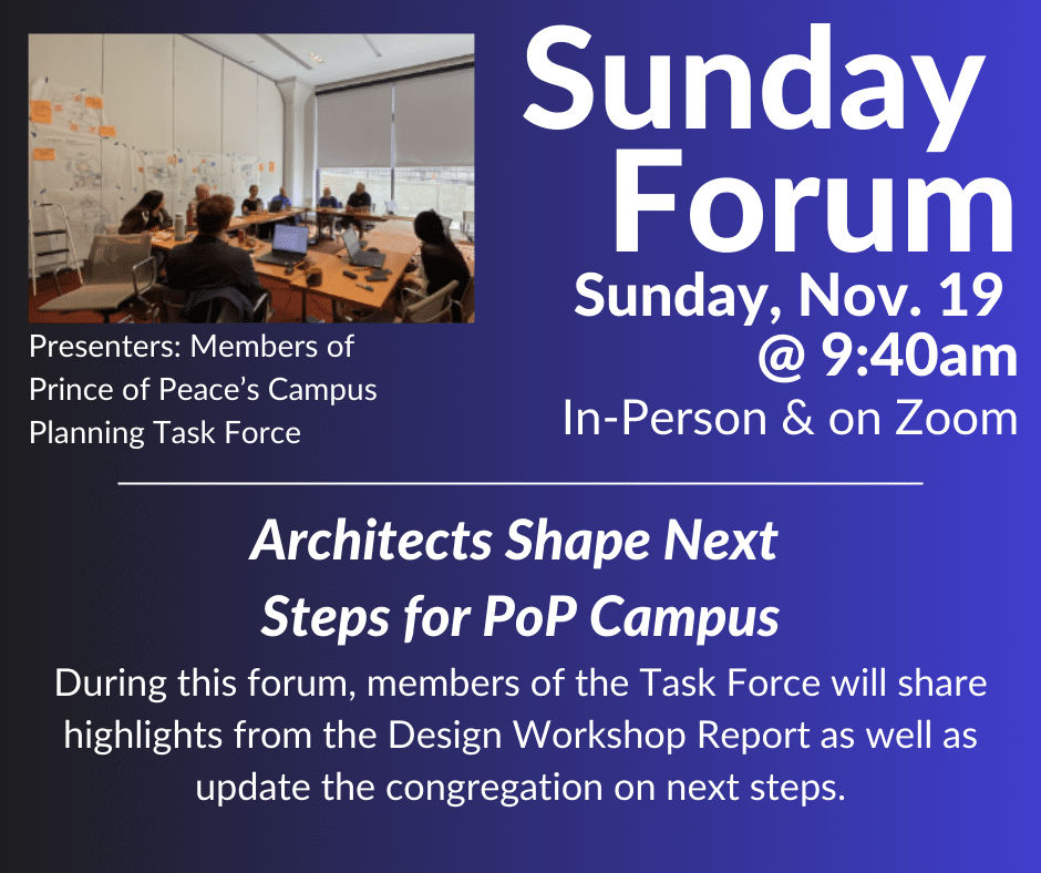 Sunday Forum - Prince of Peace Lutheran Church