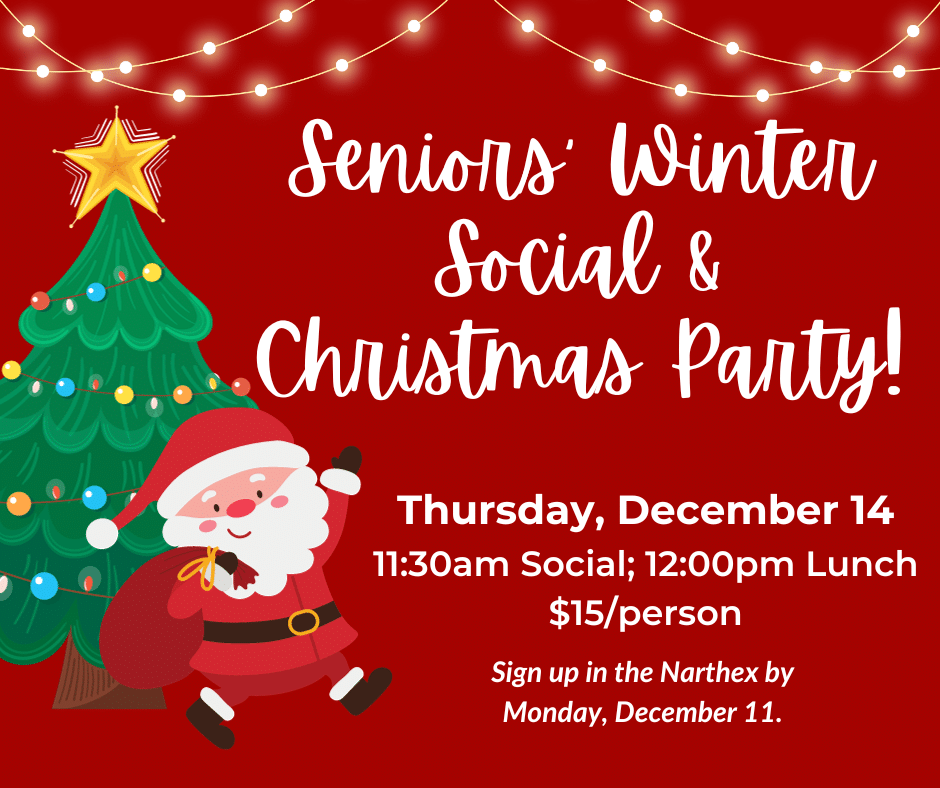 Seniors' Winter Social & Christmas Party - Prince of Peace Lutheran Church