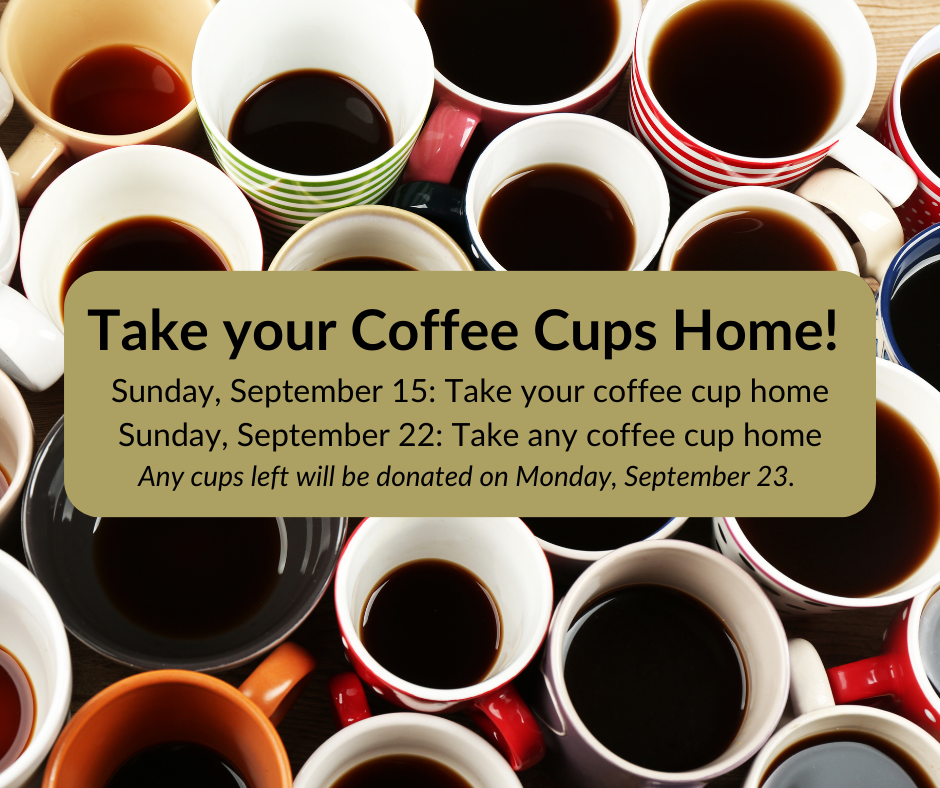 Take Your Coffee Cups Home - Prince of Peace Lutheran Church