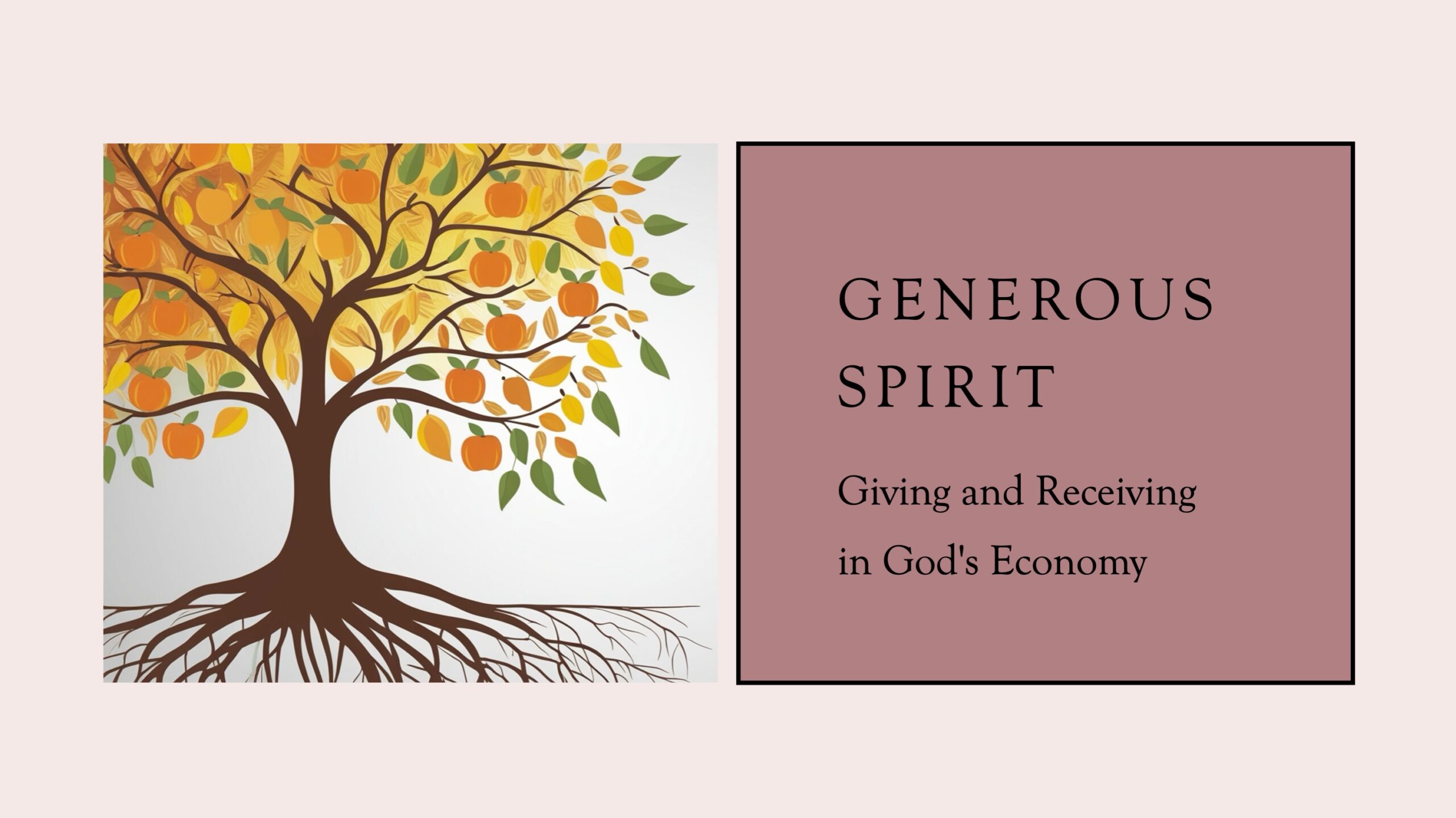Generous Spirit: Giving and Receiving in God's Economy - Prince of ...