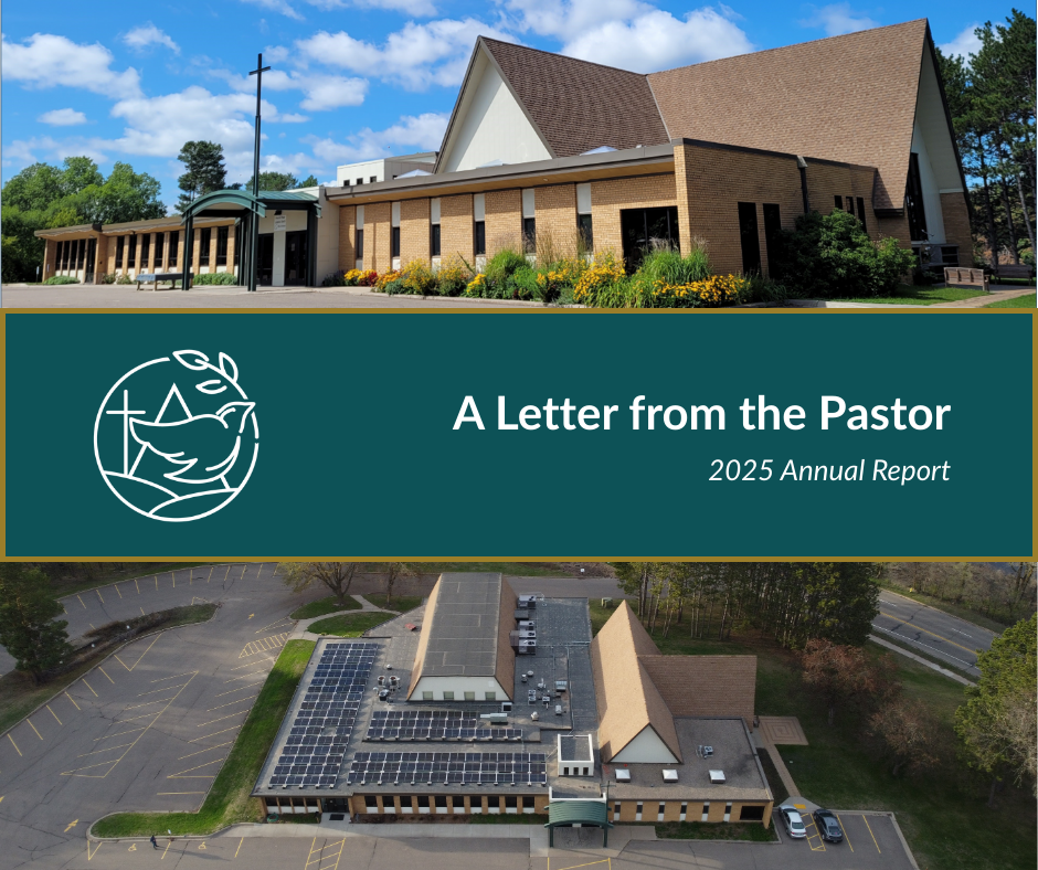 A Letter from the Pastor - Prince of Peace Lutheran Church